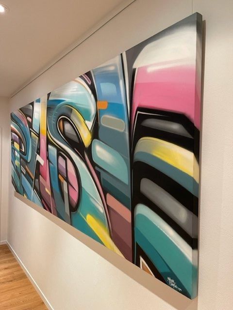 Original One Truth Graffiti Street Art von "Pase" 3.4x1.2m (Gebraucht ...