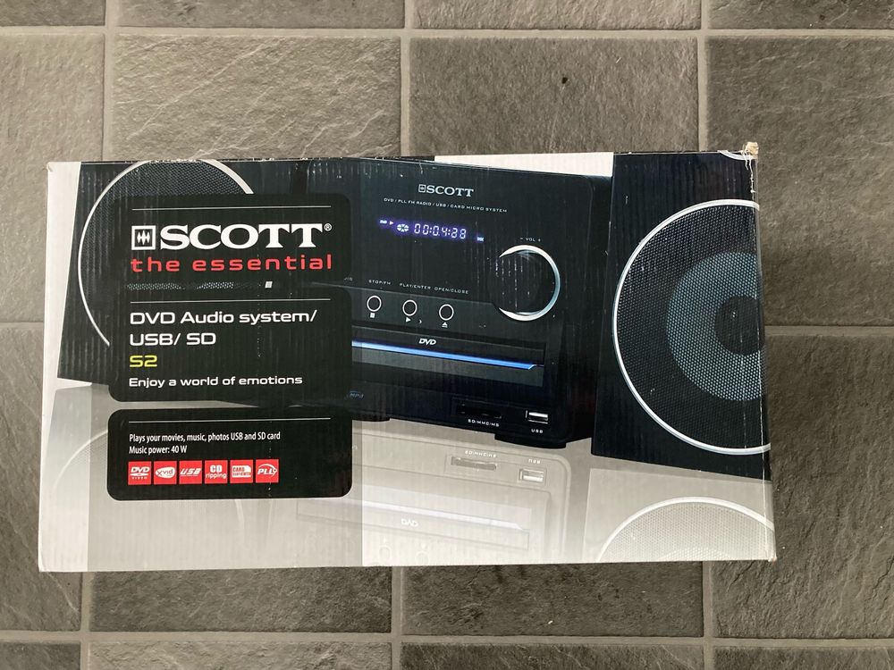 Audio Scott, CD/DVD-Audiosystem, USB, SD, Scart... NEU+OVP (Neu und ...