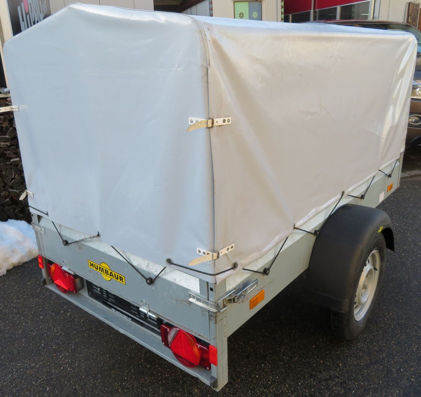 Sachentransportanhänger Humbaur HA 750 UG Brücke mit Verdeck (Gebraucht ...