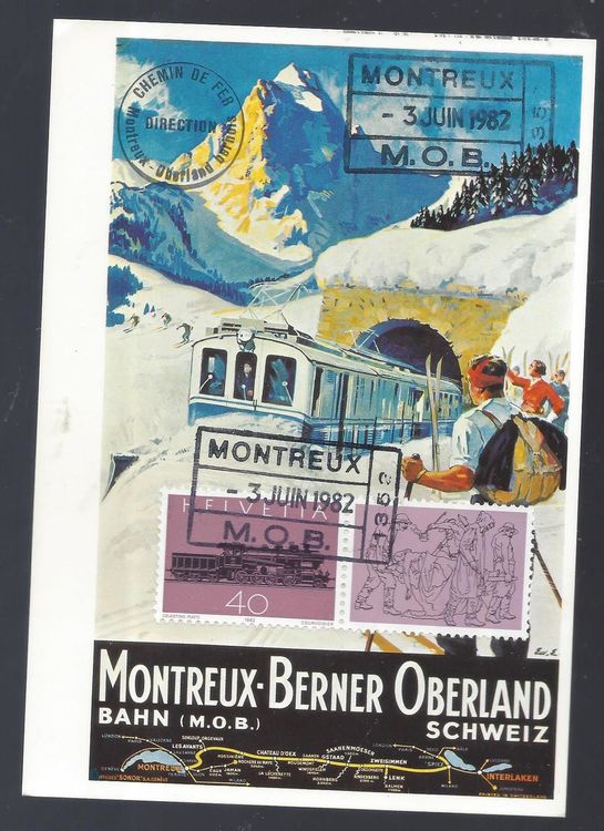 Carte Montreux-Berner Oberland Bahn | Acheter sur Ricardo