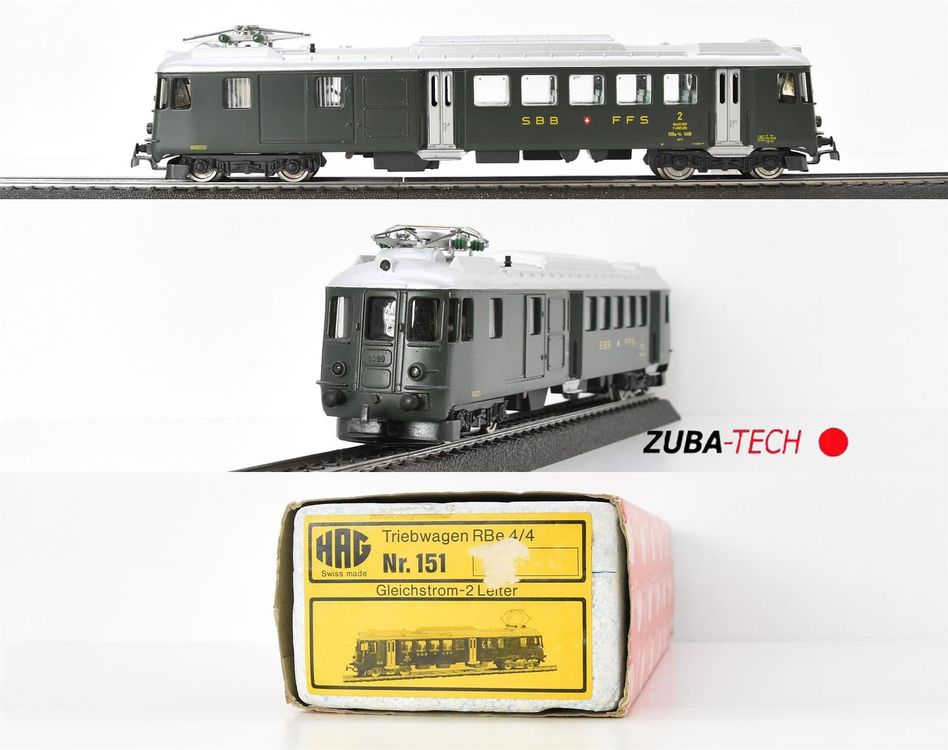 HAG 151 Triebwagen RBe 4/4 SBB H0 GS OVP | Kaufen auf Ricardo
