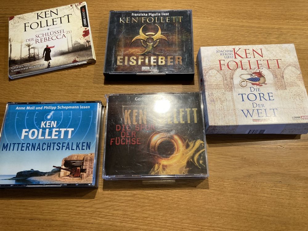 5 Hörbücher von Ken Follett💿 (Gebraucht) in Neuhausen am Rheinfall für ...
