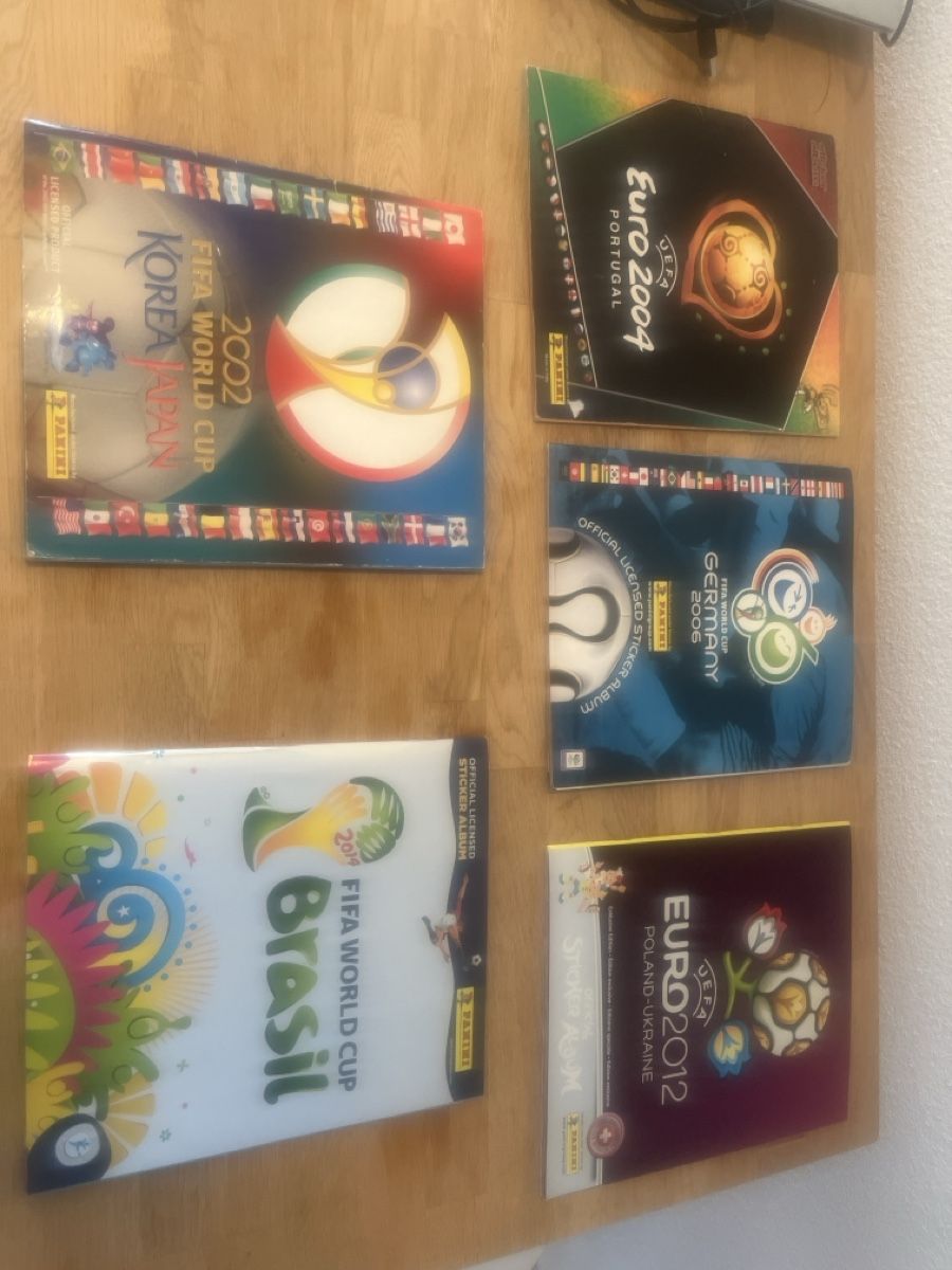 Lot Albums Panini Coupe du Monde et Euro Foot - État Top! (D'occasion ...