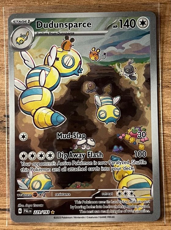 Dudunsparce 229/193 ILLUSTRATION RARE Pokemon Paldea Evolved (Neu ...
