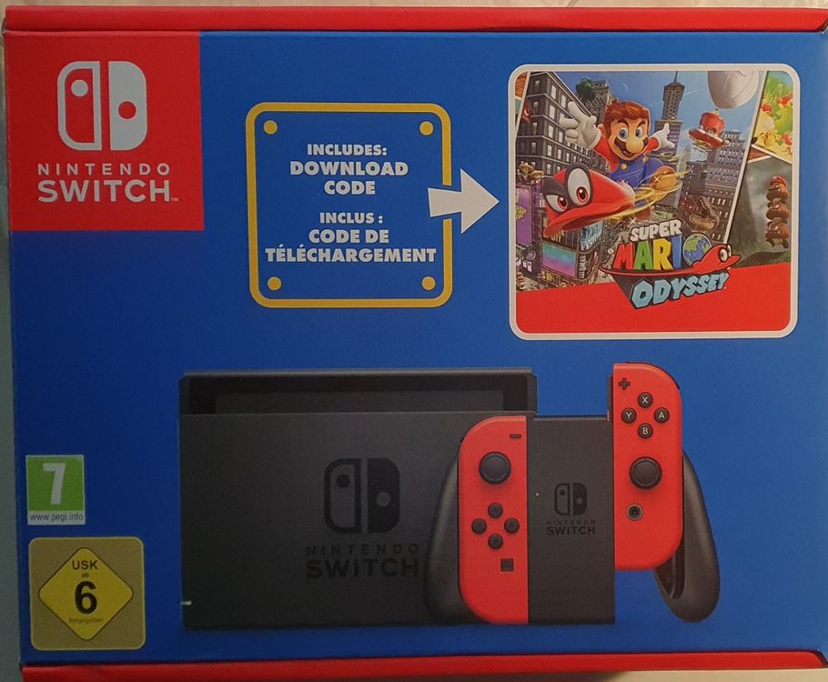 !NEU! Nintendo Switch-Konsole + Super Mario Odyssey-DLC (Neu und ...