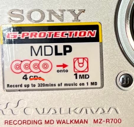 Sony Mini Disc Walkman MZ-R700 mit 1 MD CD‘s | Kaufen auf Ricardo