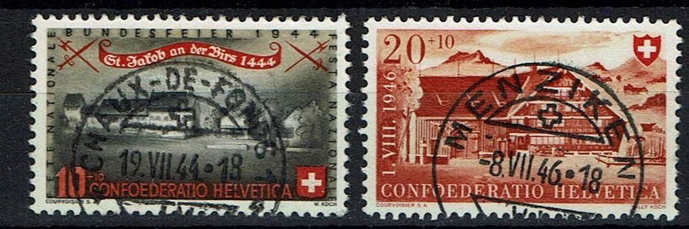 AVEN/Pro Patria B23+B32 Vollstempel Chaux-de-Fonds+Menziken | Kaufen auf Ricardo