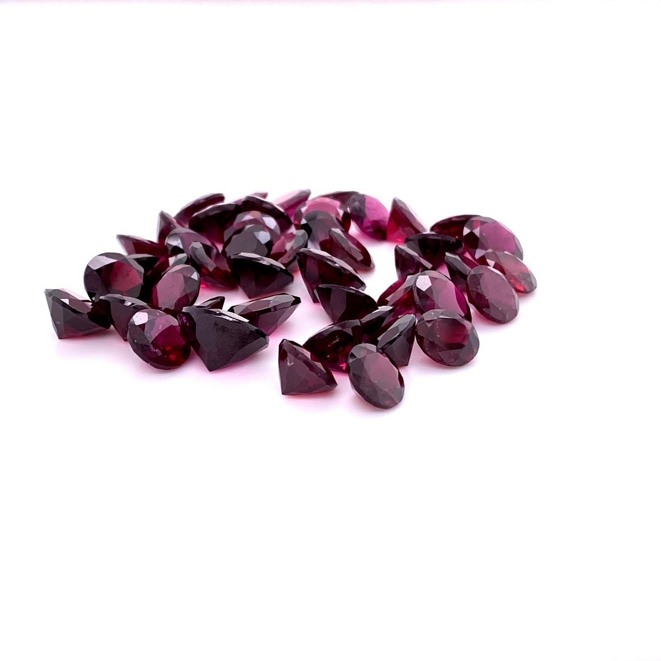 Promo Lot 20 ct 9x Grenats Rhodolites 8 mm Valeur 2'080.- Fr (Neuf ...