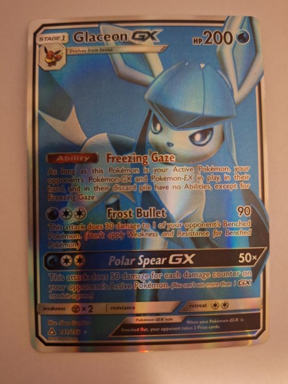 Glaceon GX Full Art Ultra Rare Pokemon Karte | Kaufen auf Ricardo
