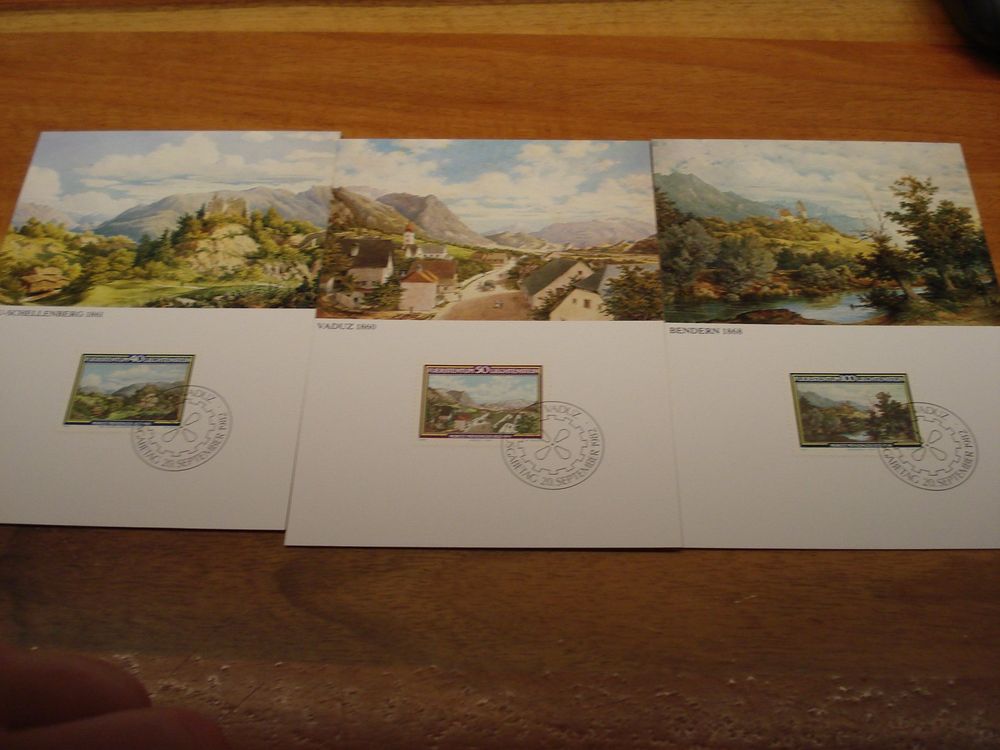 Liechtenstein Satz Maximumkarten Moritz Menzinger Maler,1982 (Gebraucht) in Niederwil AG für CHF ...