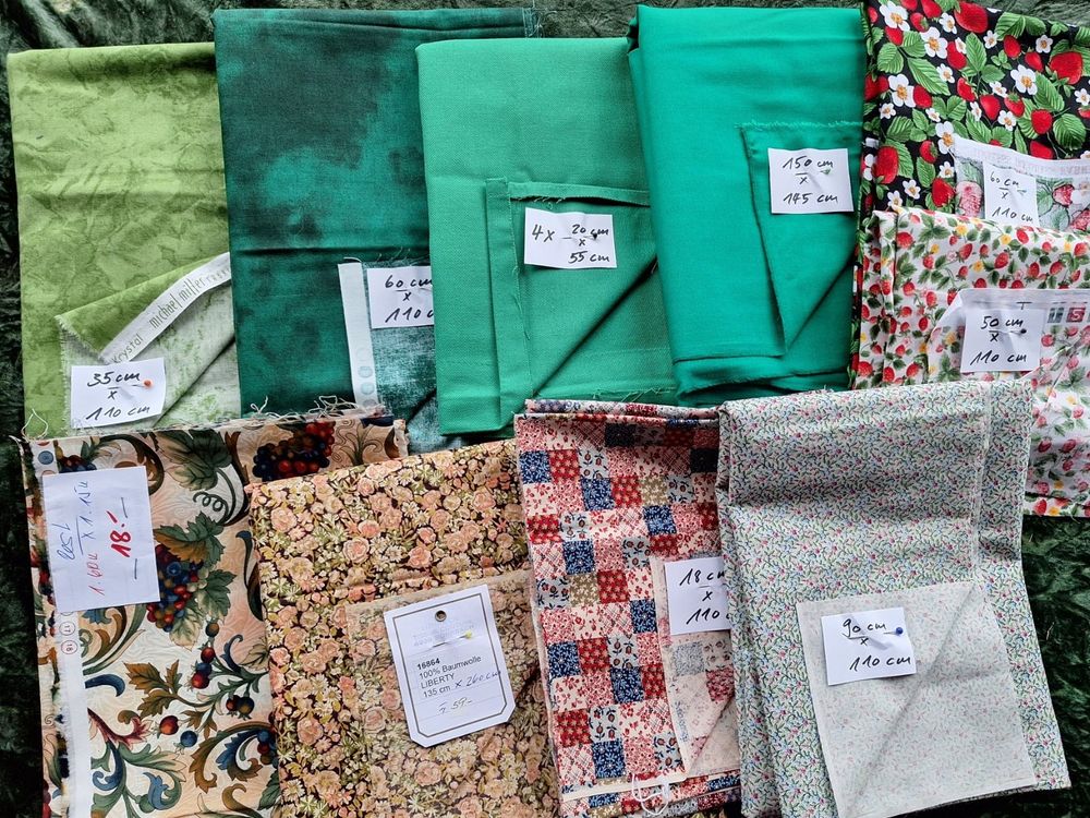 9 STÜCK PATCHWORKSTOFFE | Kaufen auf Ricardo
