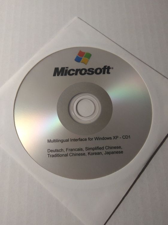 MICROSOFT WINDOWS XP MULTILINGUAL INTERFACE CD 1 (Gebraucht) in Bern ...