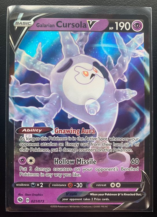 Galarian Cursola V 021/073 - Champion’s Path | Kaufen auf Ricardo