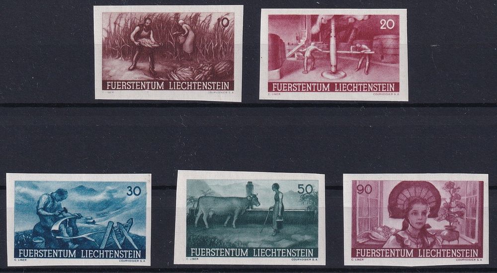 FL 1941 Serie Mi. 192/6 ungezähnt postfrisch ** sehr selten | Kaufen auf Ricardo