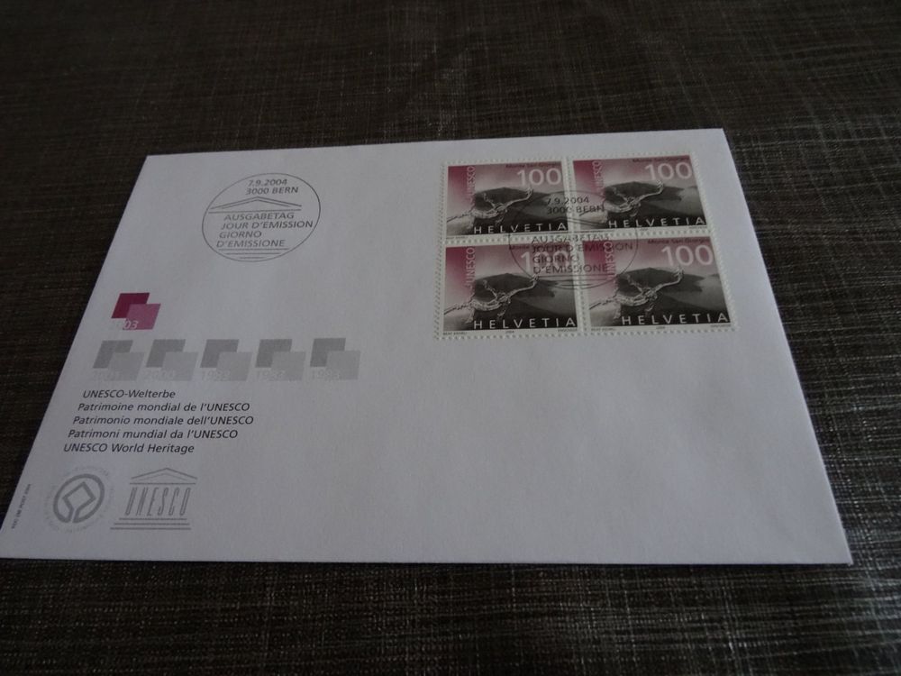 FDC 2004 UNESCO-WELTERBE VIERERBLOCK | Kaufen auf Ricardo