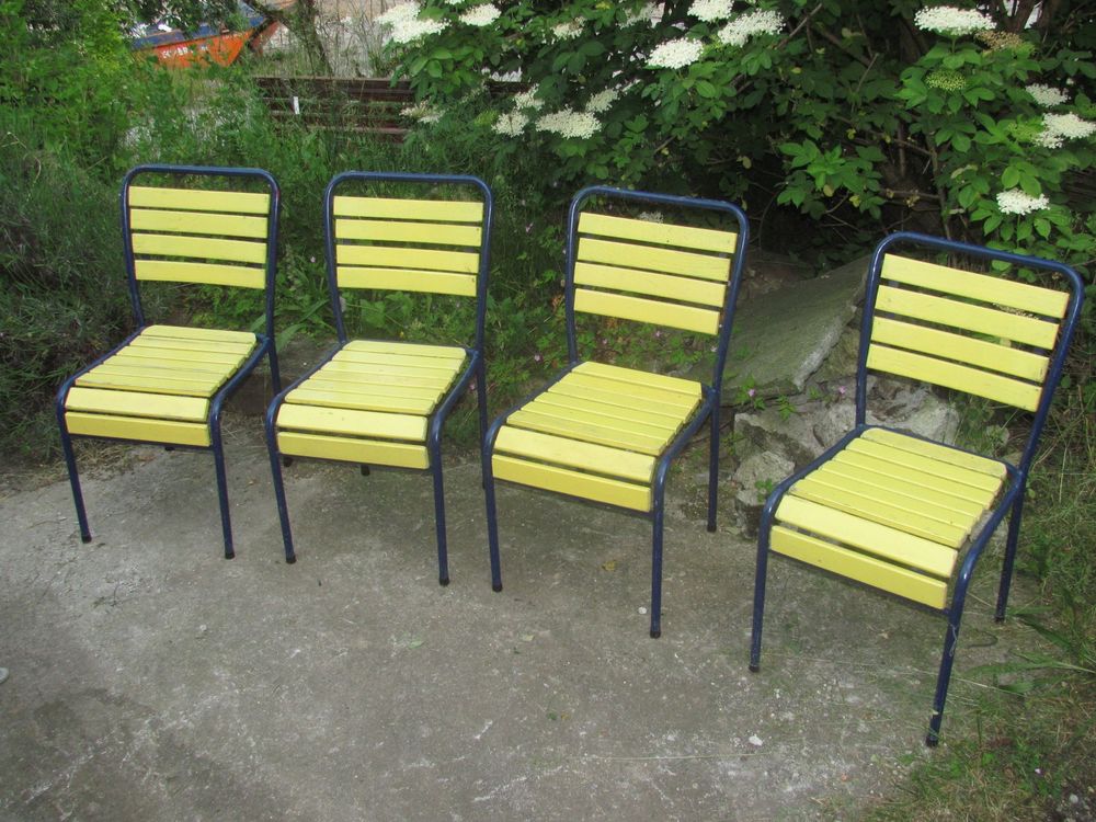 4x EMBRU Gartenstuhl Modell 1006, Jahrgang 1936-40, OK (Gebraucht) in Malters für CHF 280 – nur ...