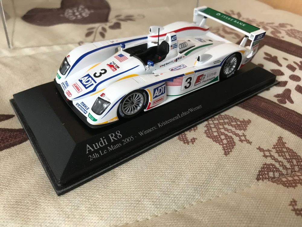 AUDI R8 - 24H LE MANS 2005 - MINICHAMPS 1:43 (Neu (gemäss Beschreibung ...