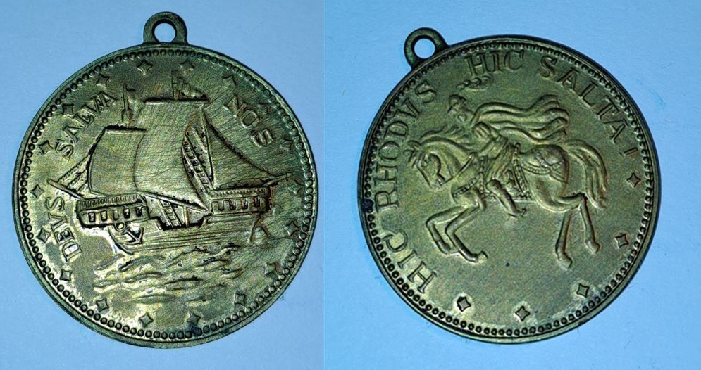Medaille HIC RHODUS HIC SALTA | Kaufen auf Ricardo