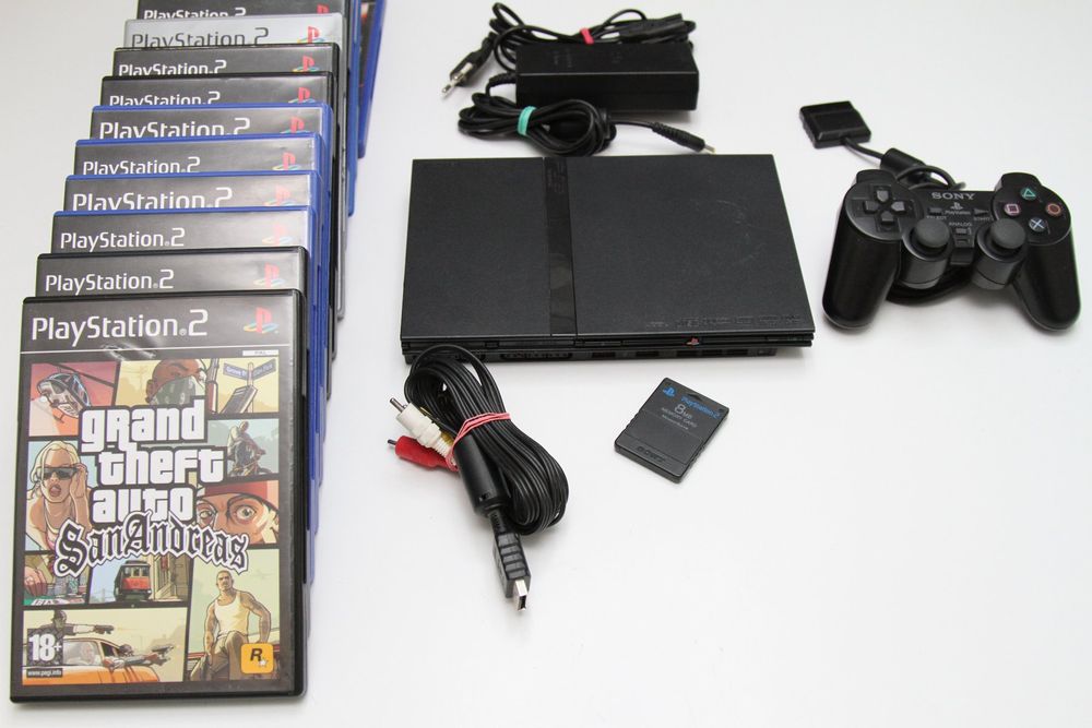 Playstation 2 slim (PS2) mit Spielen (Gebraucht) in Basel für CHF 69 ...