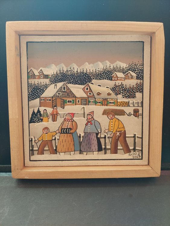 Appenzeller Bauernmalerei Mini Bild*** 040 | Kaufen auf Ricardo