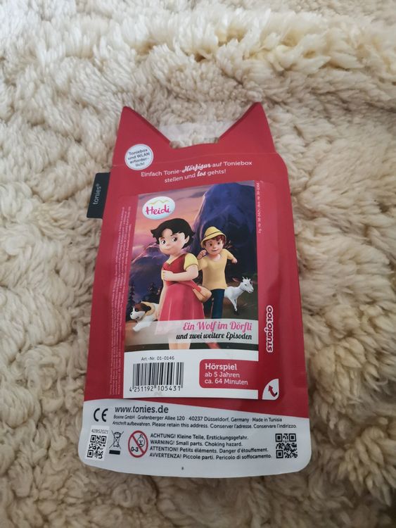 Tonie Heidi ein Wolf im Dörfli Hörspiel Figur Hund Josef neu (Neu und ...