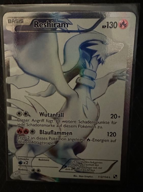 Reshiram 113/114 Fullart Ultra Rare (Gebraucht) in Möhlin für CHF 12 ...
