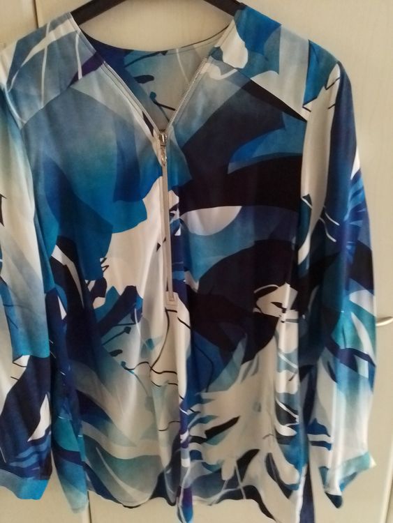 Tunika Bluse lang Arm mit Riri Gr. 46statt Fr. 22.- nur 19. (Neu und ...