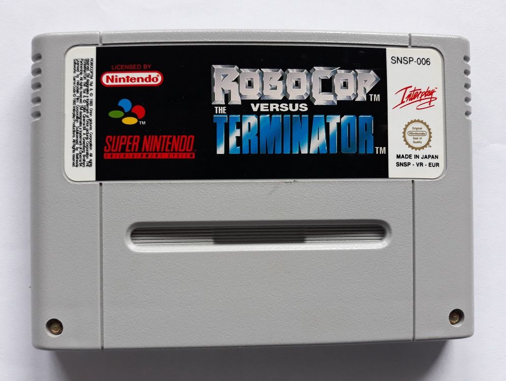 Robocop versus the Terminator ☠️Super Nintendo SNES PAL EUR (Gebraucht ...