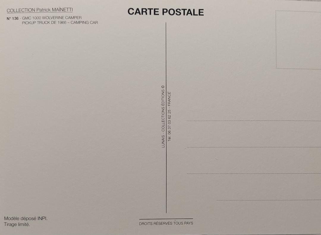 GMC 1000 Wolverine Camper Pickup Truck de 1966 (Neuf (Voir description ...