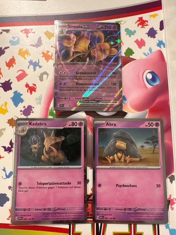 Pokemon 151 Promo Abra, Kadabra, Simsala - (Neu und originalverpackt ...