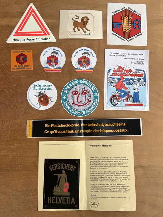Sammlung alter Sticker, 80er Jahre Schweiz (Gebraucht) in Oberglatt ZH ...