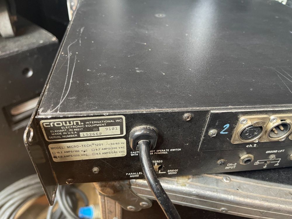 CROWN Amcron Microtech 1201 Professioneller Audioverstärker (Gebraucht ...