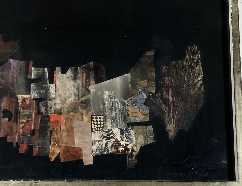 Alfred Hofkunst (1942-2004) grosse Collage (Gebraucht) in Root für CHF 505 – mit Lieferung auf ...