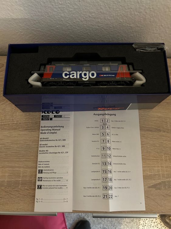 SBB Roco Re 421 389-8 Cargo DC SOUND (Neu und originalverpackt) in ...