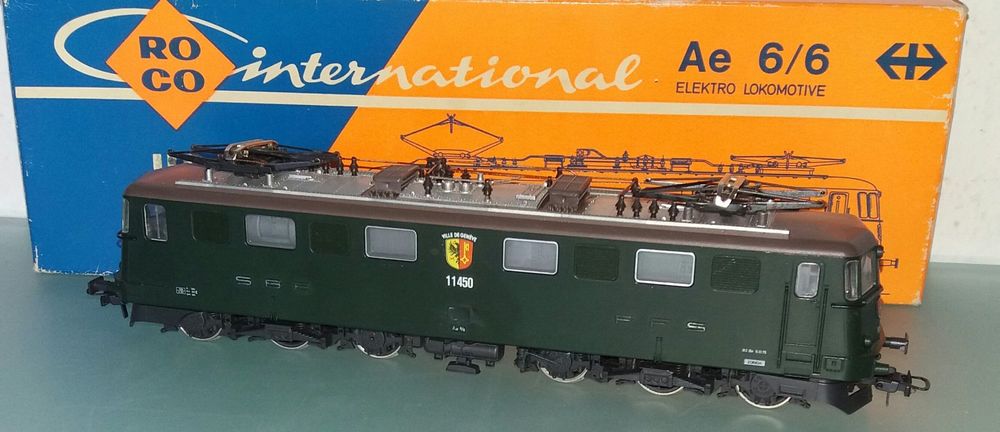 Roco 4195 - - E-Lok Ae 6/6 - Spur HO - DC - analog (Gebraucht) in Giebenach für CHF 32 – mit ...