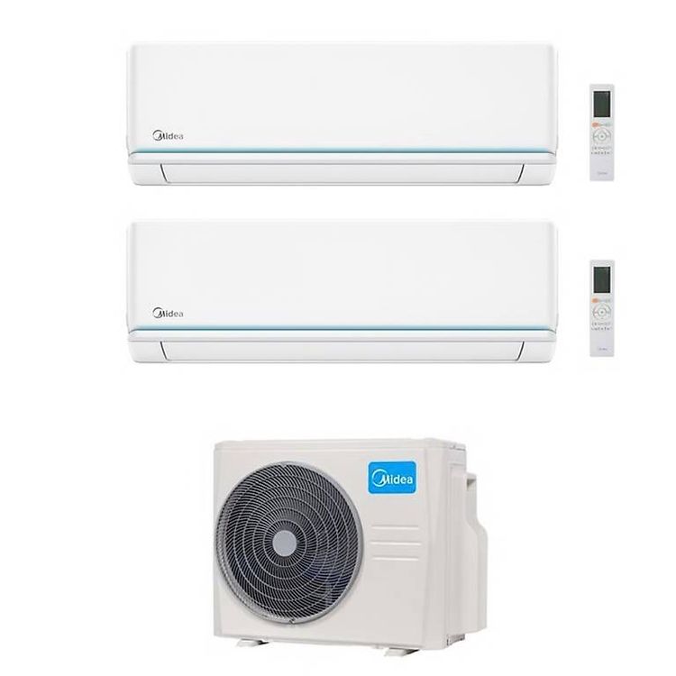 CONDIZIONATORE MIDEA DUAL SPLIT ELEGANCE 9000+12000 BTU (Gebraucht) in ...