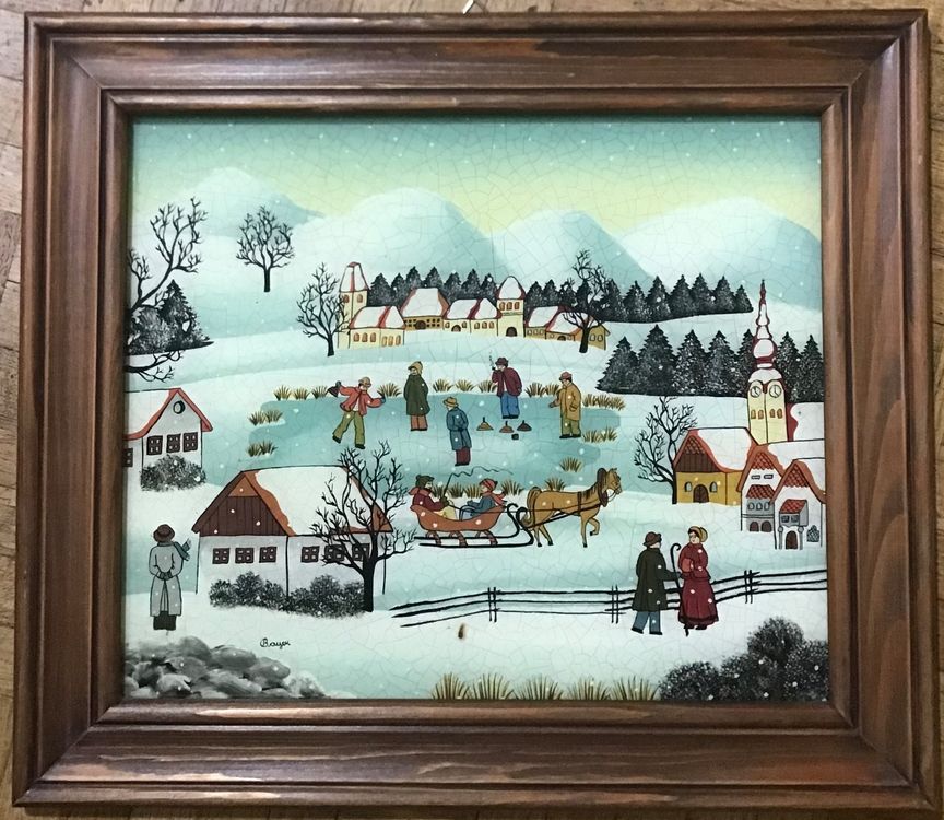 Max BAYER Naive Hinterglasmalerei Signiert (Gebraucht) in Root für CHF ...