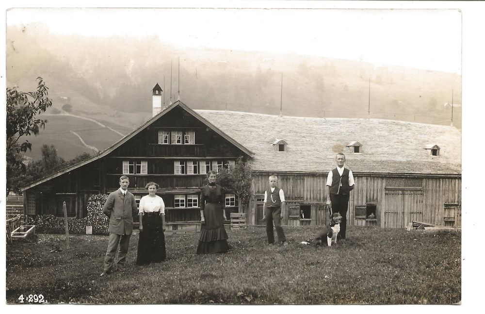Landwirtschaft - Appenzeller Bauernhaus - Familie - Foto-AK (Gebraucht) in Engelburg für CHF 57. ...