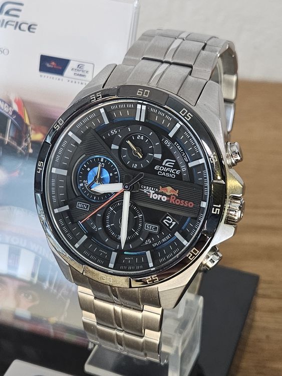 Casio Edifice Toro Rosso Herrenuhr Chrono 46mm mit Box (Gebraucht) in ...