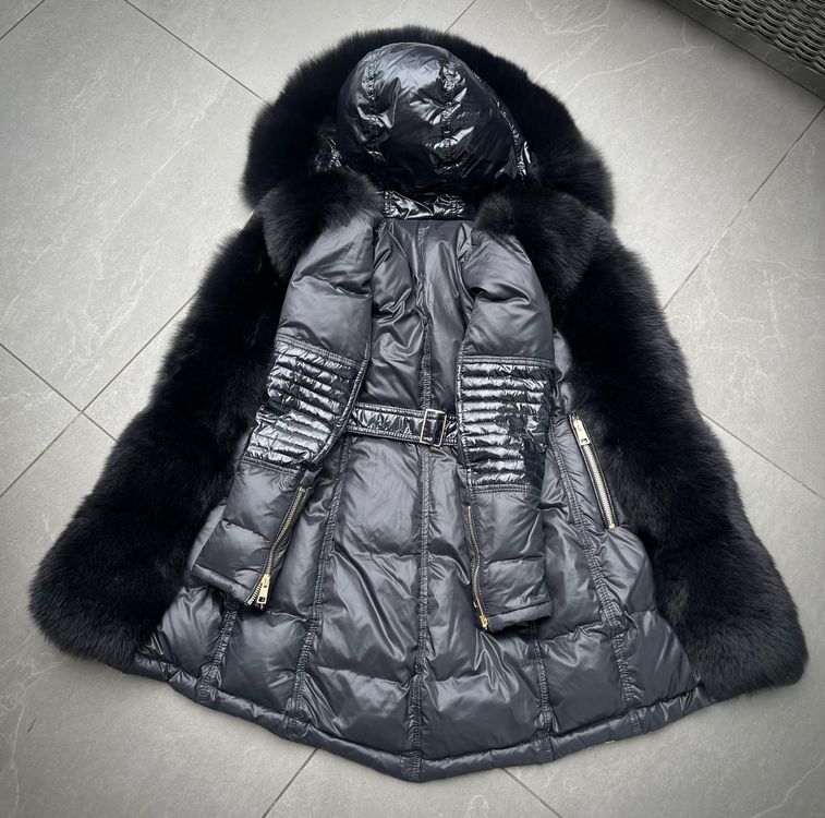 «FLO&CLO» 100% Daunenmantel Fuchspelz, Gr. 36 – statt 1'500 (Gebraucht ...