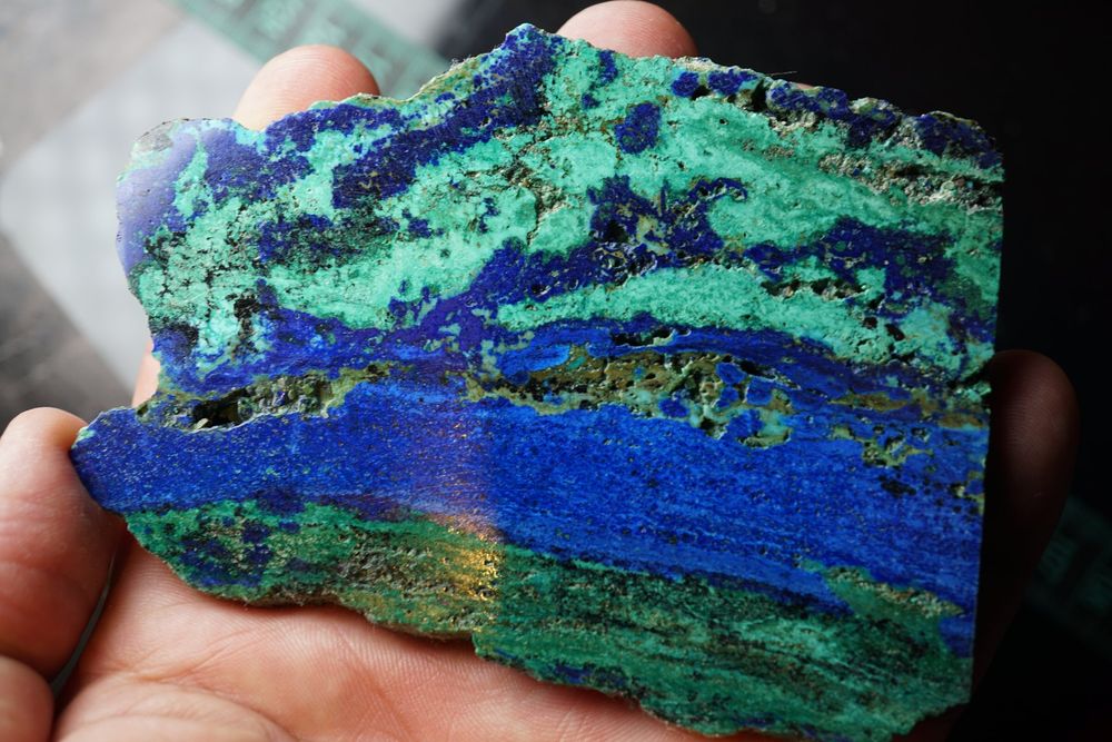 Azurit Platte USA XL Wunderschön WOW TOPSTONE | Kaufen auf Ricardo