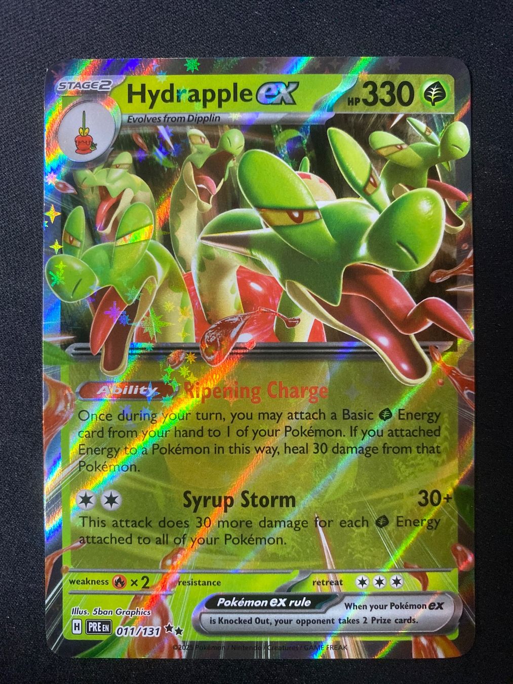 Hydrapple ex 11 - Hydrapfel ex - Prismatic Evolutions - EN (Neu (gemäss ...