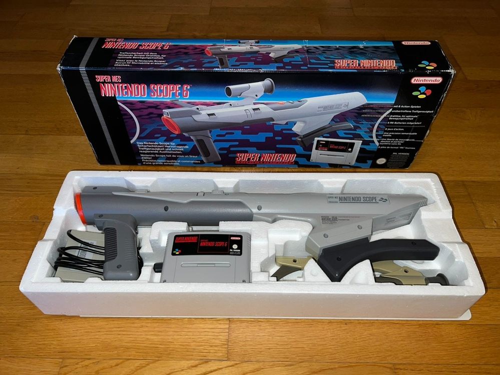 Super Nintendo (SNES) Zubehör: Nintendo Scope 6 Gun (OVP) (Gebraucht ...