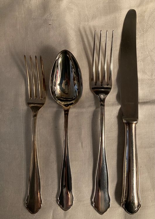 Silberbesteck Kochberg, Vintage, Messer, Gabel, Löffel (Gebraucht) in Riniken für CHF 65 – mit ...