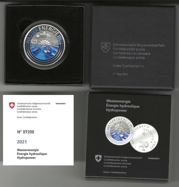 20 Fr. Wasserenergie Sondermünze 2021 PP | Kaufen auf Ricardo
