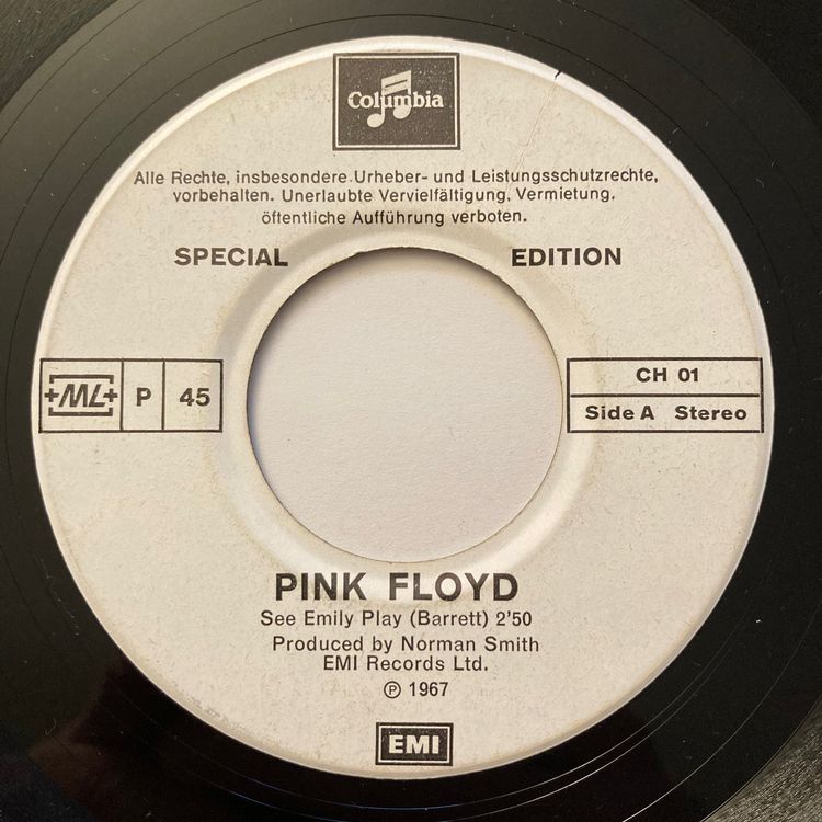 Pink Floyd – See Emily Play * 7" Single * CH Edition *** | Kaufen auf ...