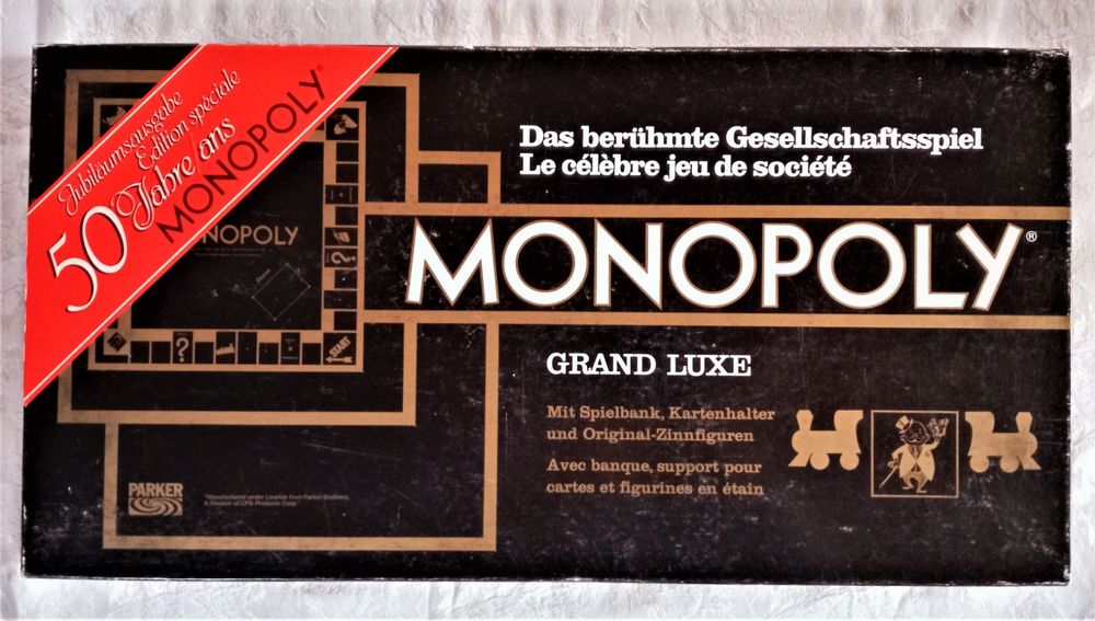 Monopoly 50 Jahre Jubiläumsausgabe Schweizer Version Parker (Gebraucht ...