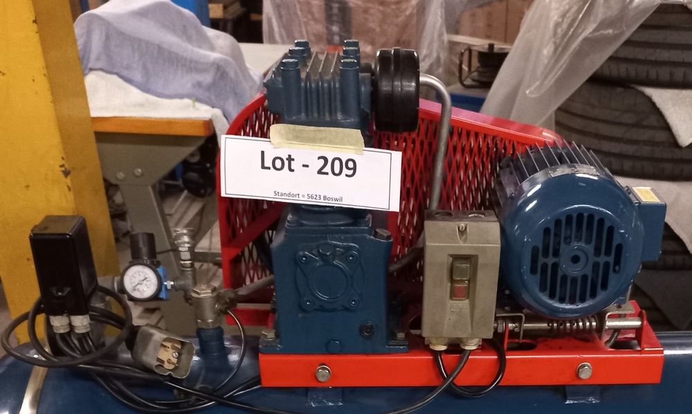Kompressor 380 V / 200 Liter ‘’Lot-209’’ ab 1.- | Kaufen auf Ricardo