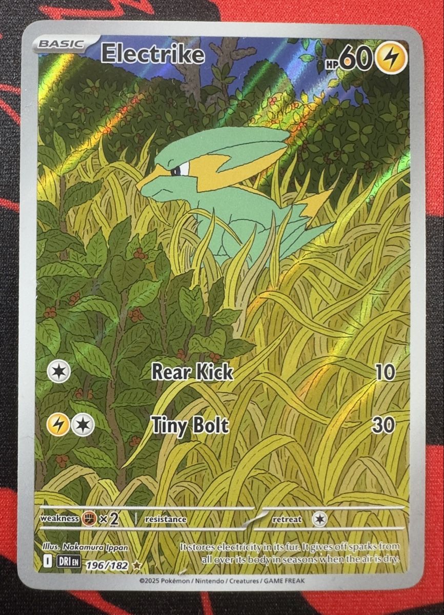 Pokémon Card – Electrike 196/182 (DRI – Destined Rivals) (Neu (gemäss ...