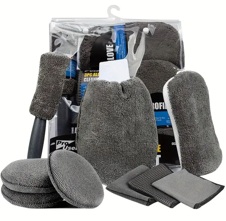 Mikrofaser Auto Reinigungsset – 9-teilig 🚗 (Neu und originalverpackt ...